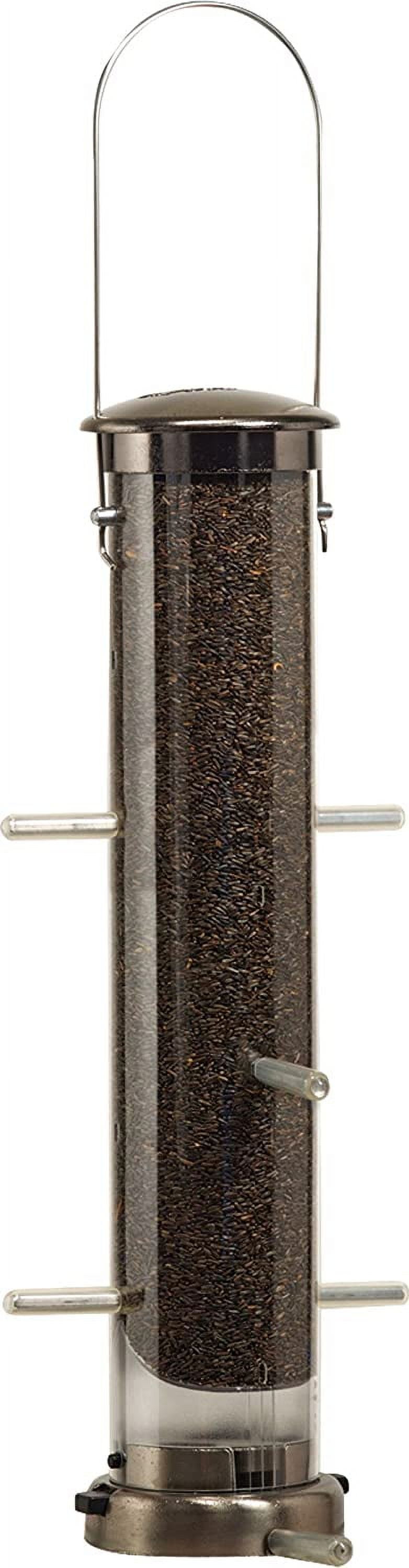 Aspects 400 Quick-Clean Thistle Tube Feeder, Medium - Brushed Nickel ...