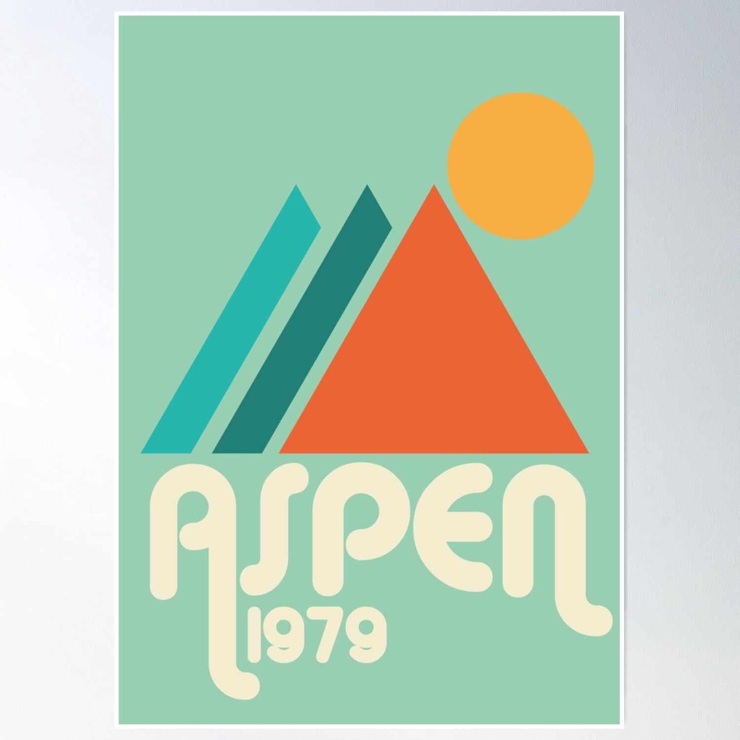 Aspen 1979 Poster Wall Art, Modern Wall Decor, 12x18 UNFRAMED - Walmart.com
