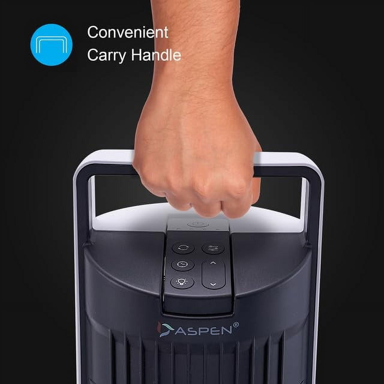 Aspen 40" Washable Tower Fan with Oscillating Tower Fan - Easy Wash ...