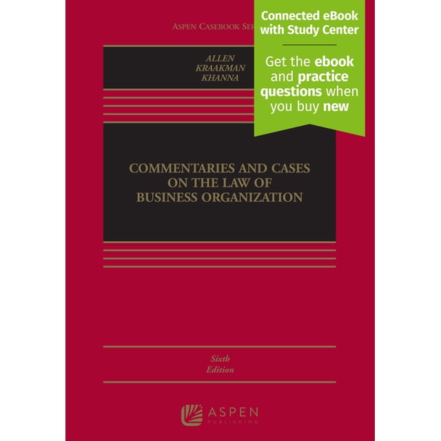Aspen Casebook Commentaries and Cases on the Law of Business ...