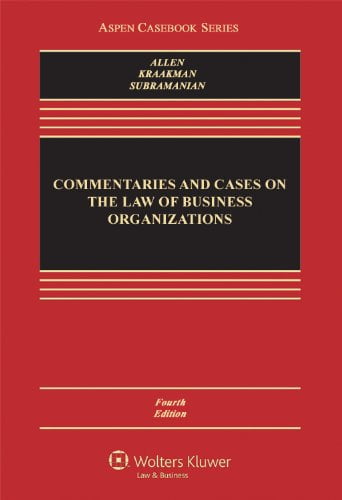 Pre-Owned Commentaries and Cases on the Law of Business Organization ...