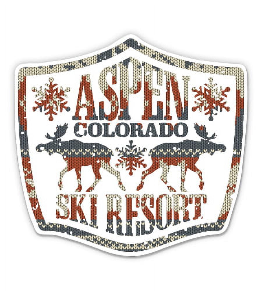 Aspen Colorado - 5" Vinyl Sticker - For Car Laptop I-Pad - Waterproof ...