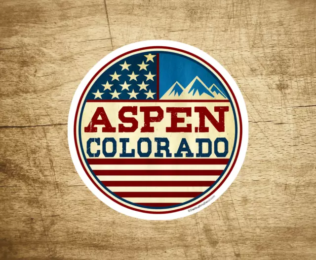Aspen Colorado Decal Sticker Skiing Mountains Climbing Ski Phone Decal ...