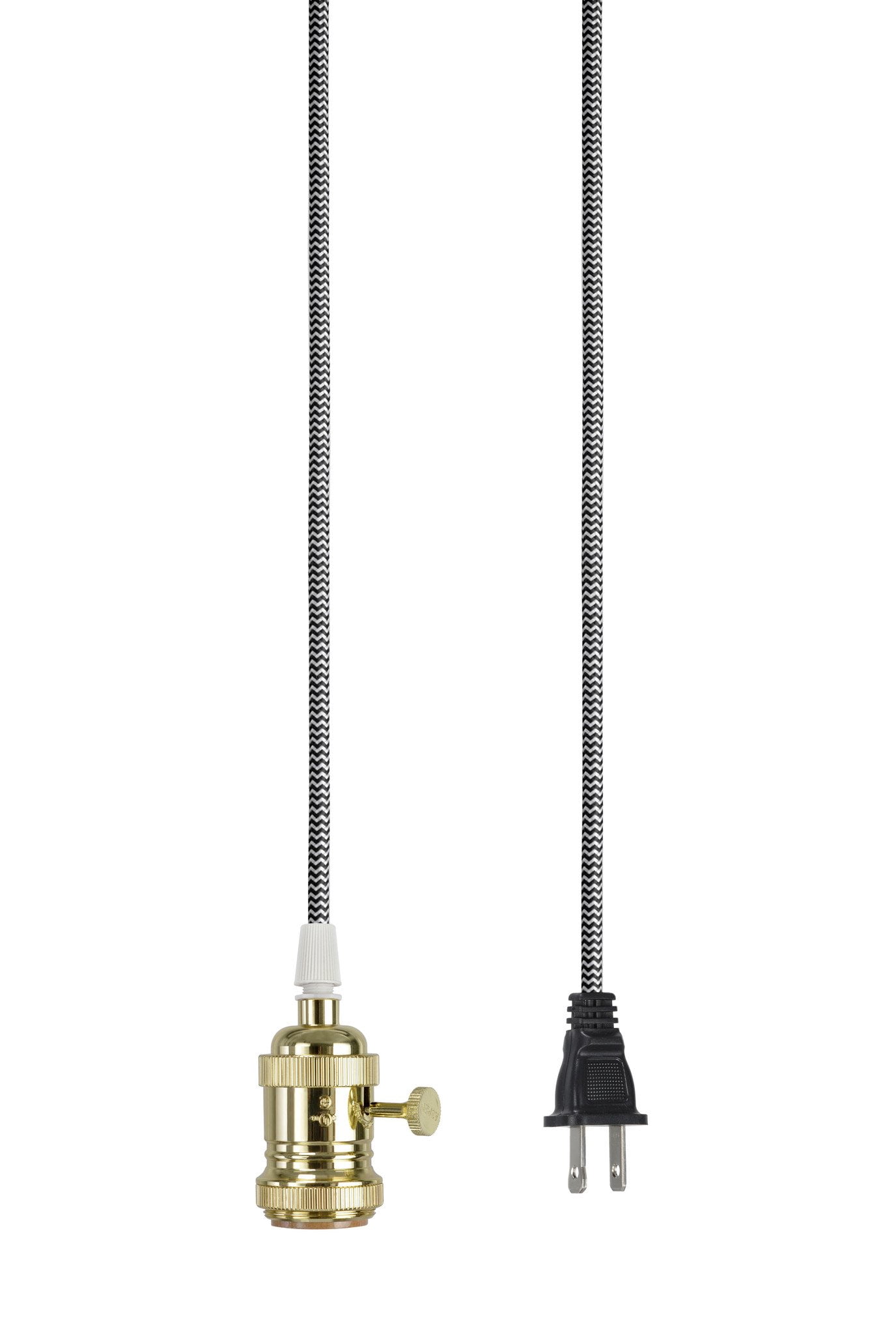 Aspen Creative 21007-1, 1-Light Plug-in Vintage Style Hanging Socket ...