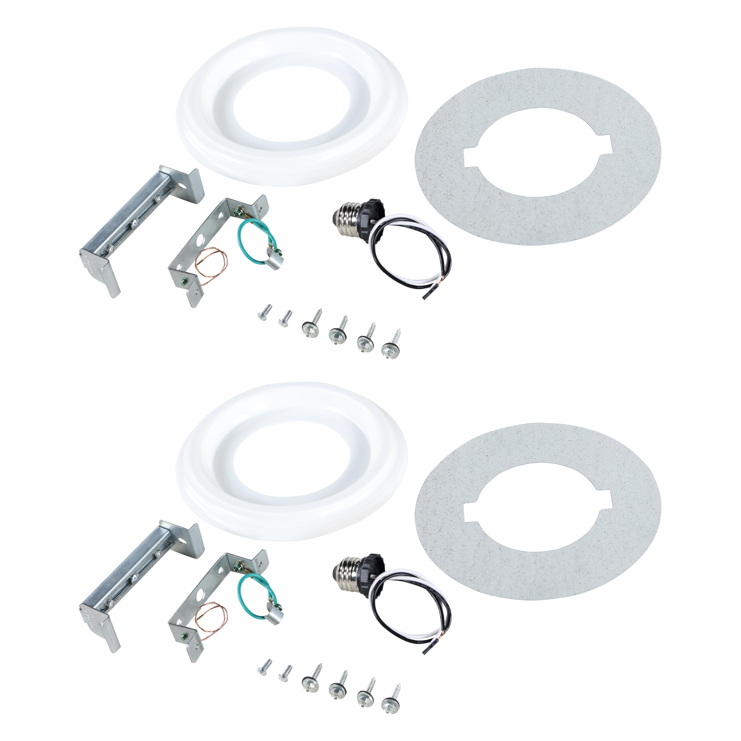 Aspen Creative 21067-12, Recessed Lighting Converter Kit, 8" Diameter ...