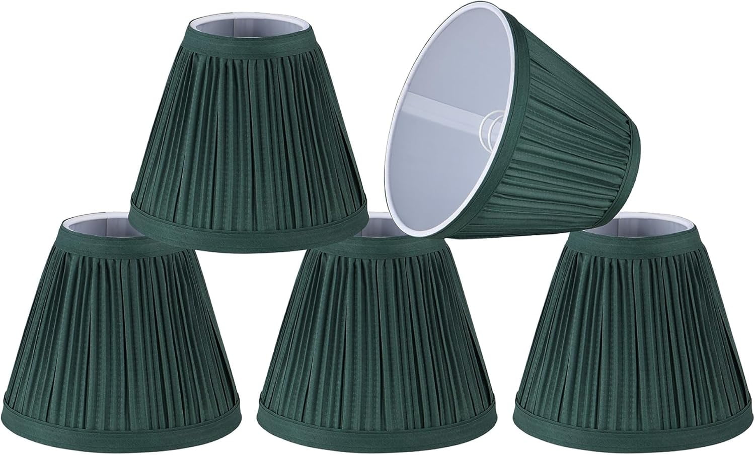 Aspen Creative 33123-6 Small Pleated Empire Shape Clip-On Lamp Shade ...