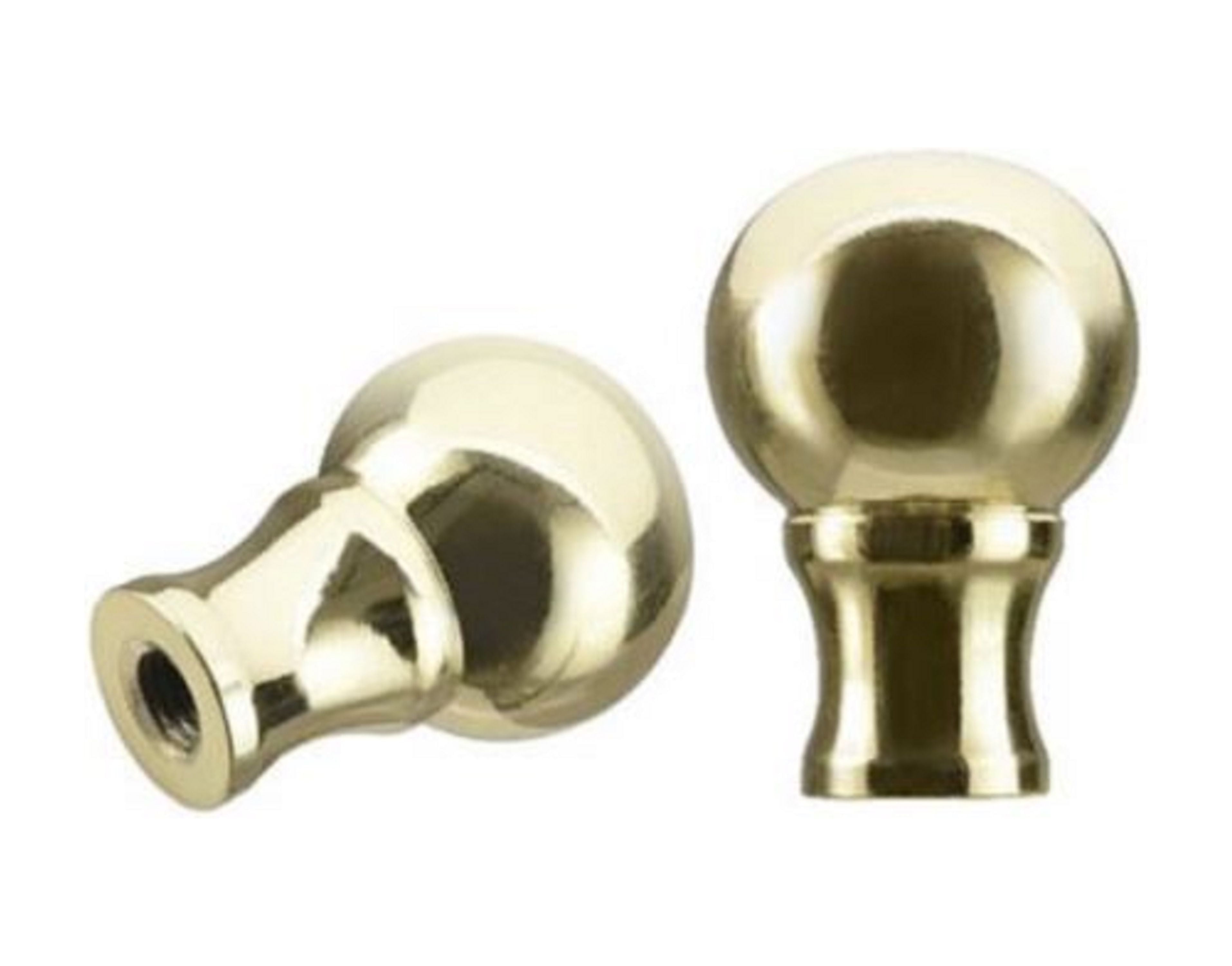 Aspen Creative 24018-12, Steel Lamp Finial in Brass Plated Finish, 1 3/ ...