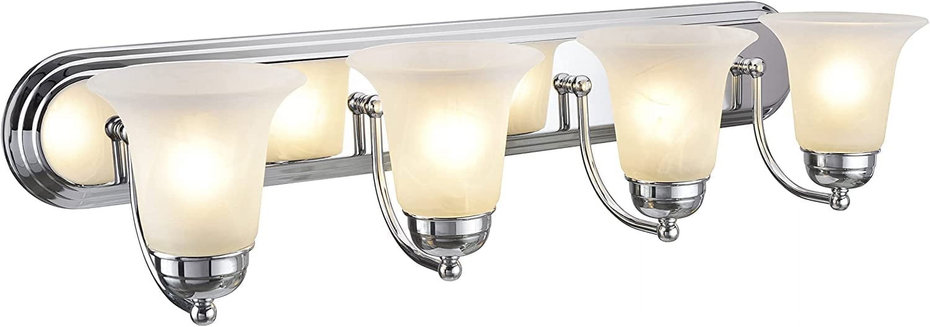 Aspen Creative 62271-2, 4-Lights Bathroom Vanity, 29-7/8" Wide, Chrome ...
