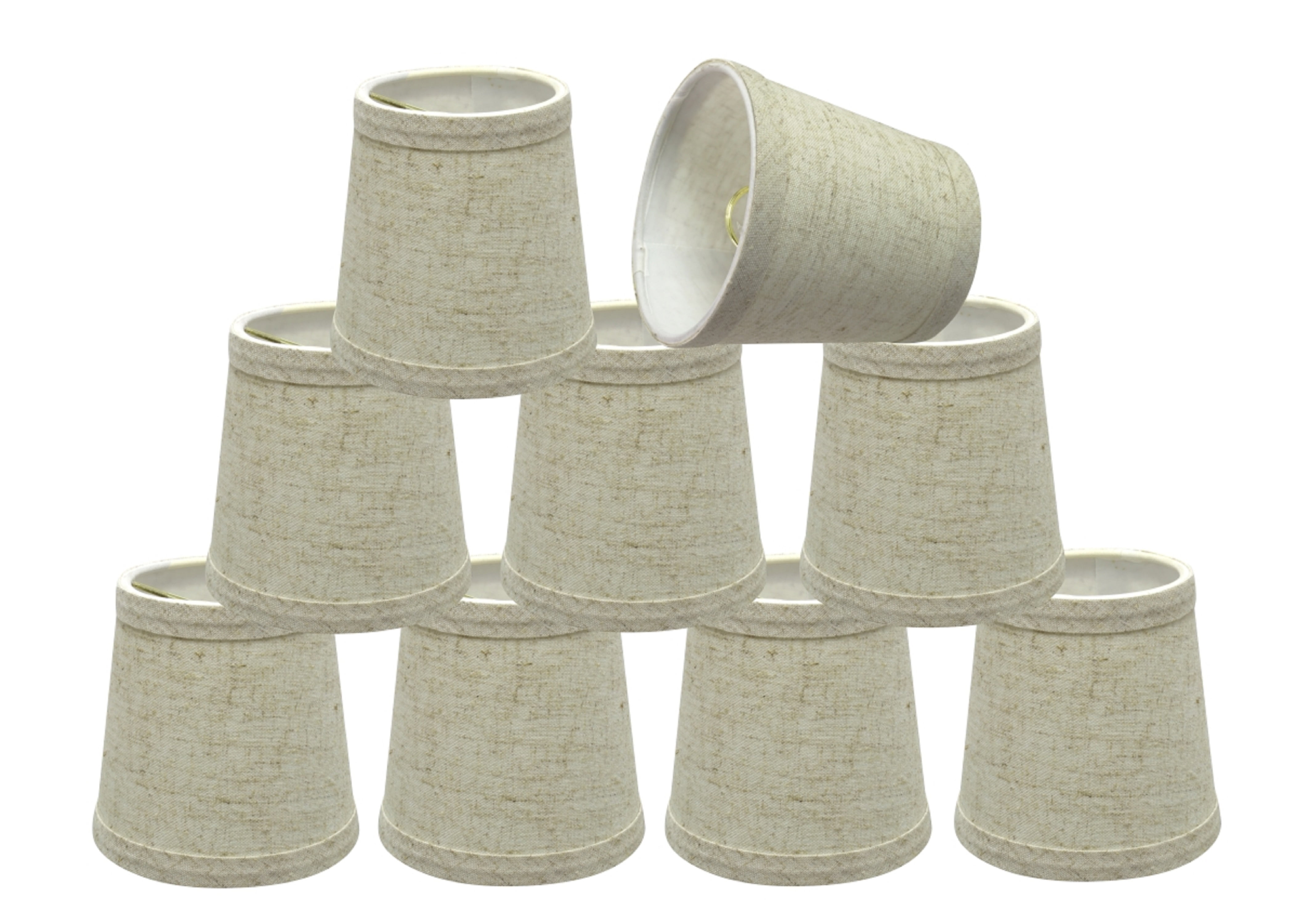 Aspen Creative Corporation 4'' Linen Empire Candelabra Shade (Set of 9 ...