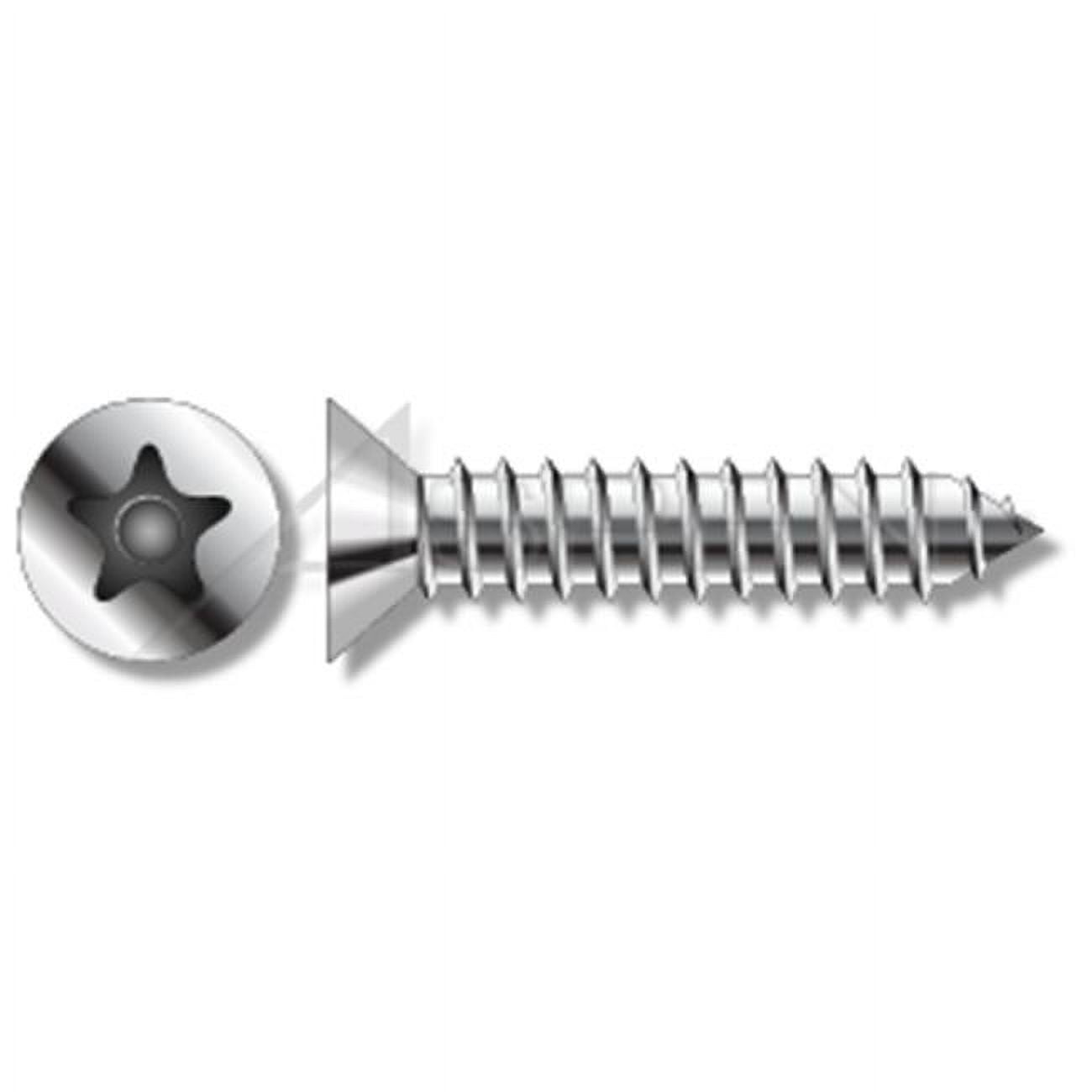 Aspen Fasteners No.8 x 1 in. Security Tapping Screws Type AB Flat Head ...