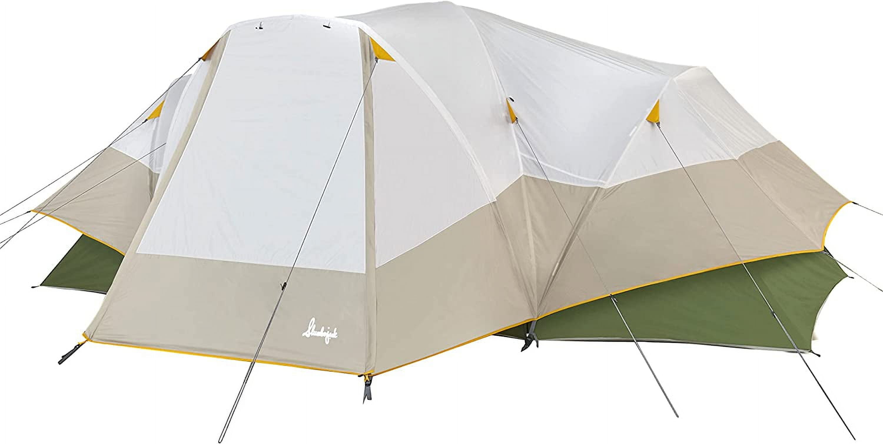 Aspen Grove 8 Person Hybrid Dome Family Camping Tent with 2 Rooms, Room ...