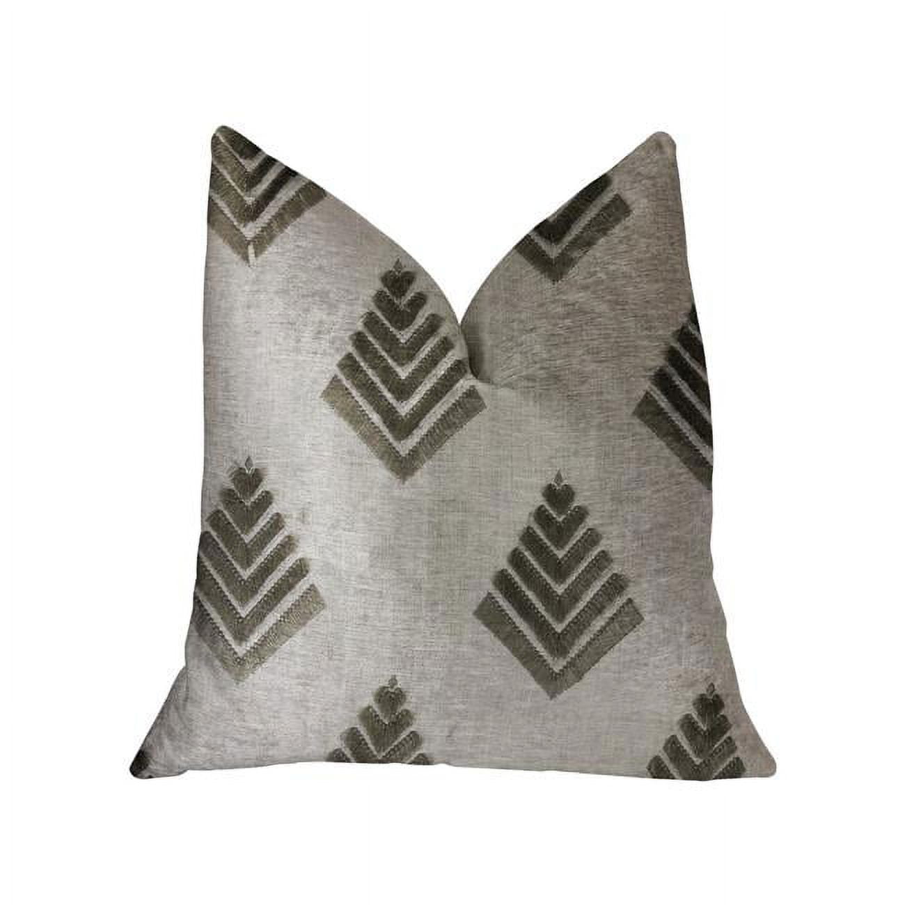 Aspen Mist Blue & Beige Luxury Throw Pillow, 24 x 24 in. - Walmart.com