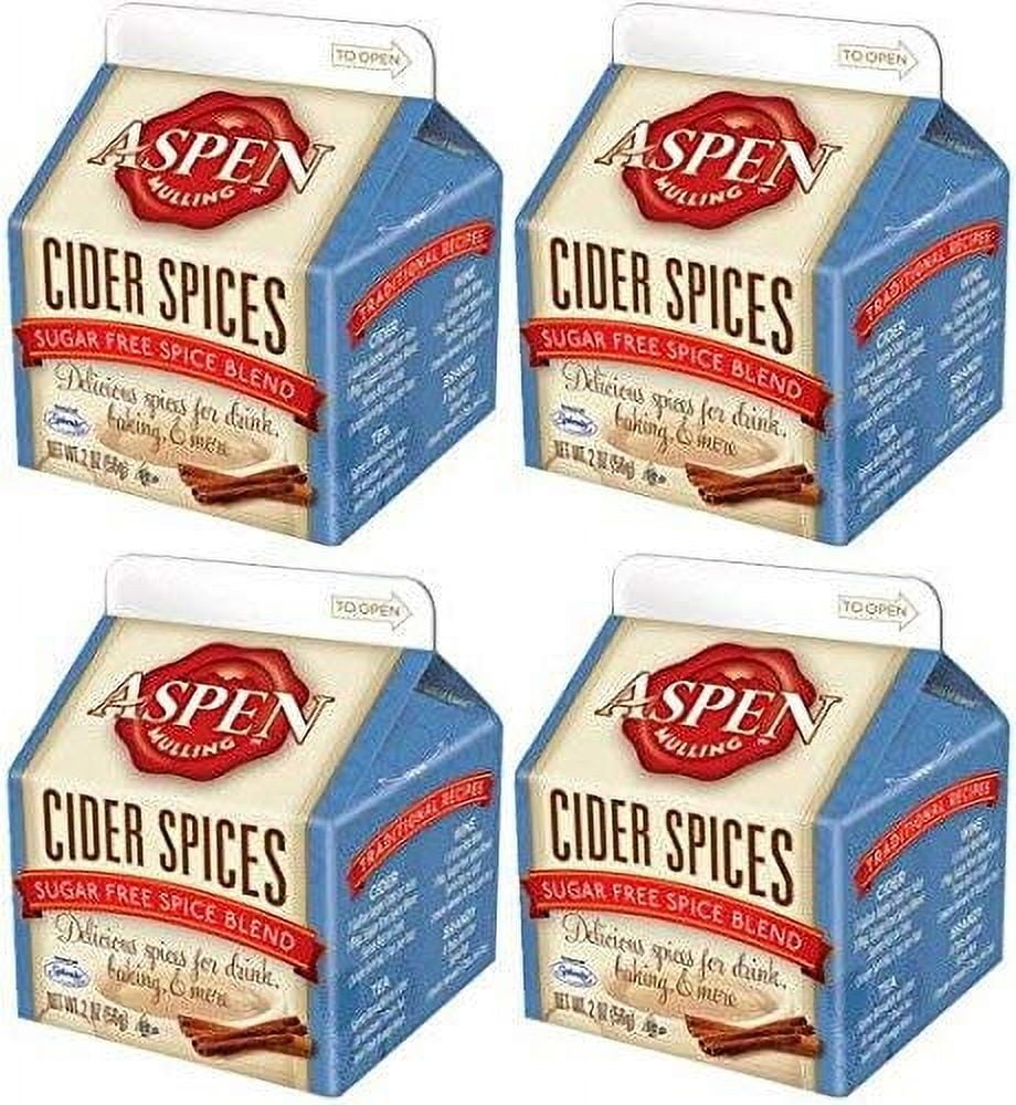 Aspen Mulling Cider Spice 9 Pack, 2 Ounce Cartons (Sugar-Free Spice ...