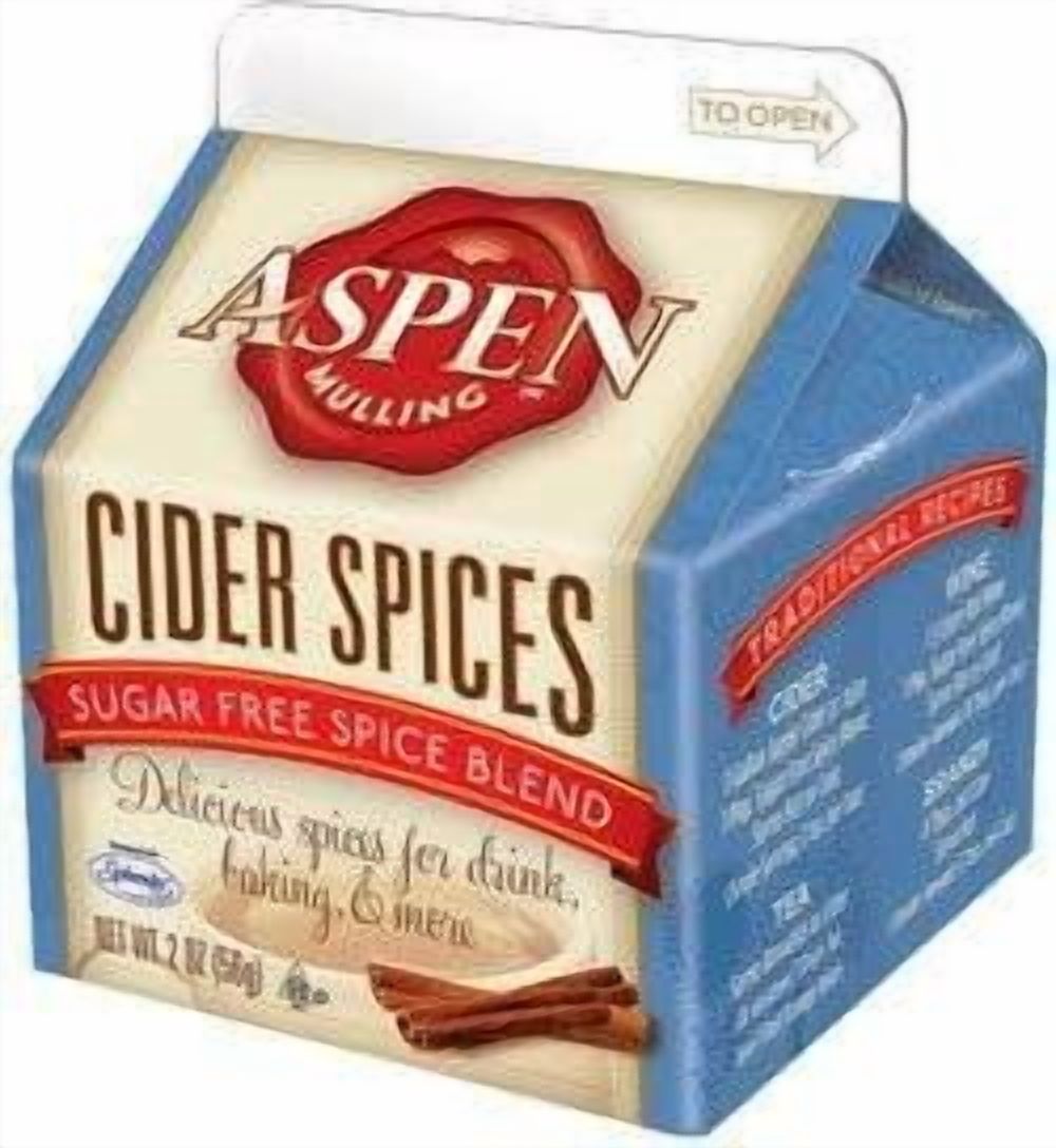 Aspen Mulling Cider Spice - Sugar-Free – 5.65 oz Cartons (2-Pack) for ...