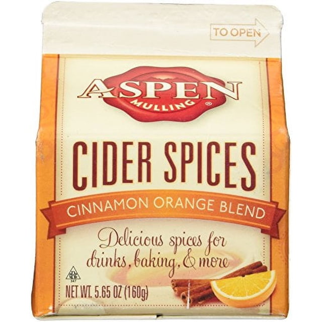 Aspen Mulling Cider Spices, Cinnamon-Orange – 5.65-Ounce Cartons (2 ...