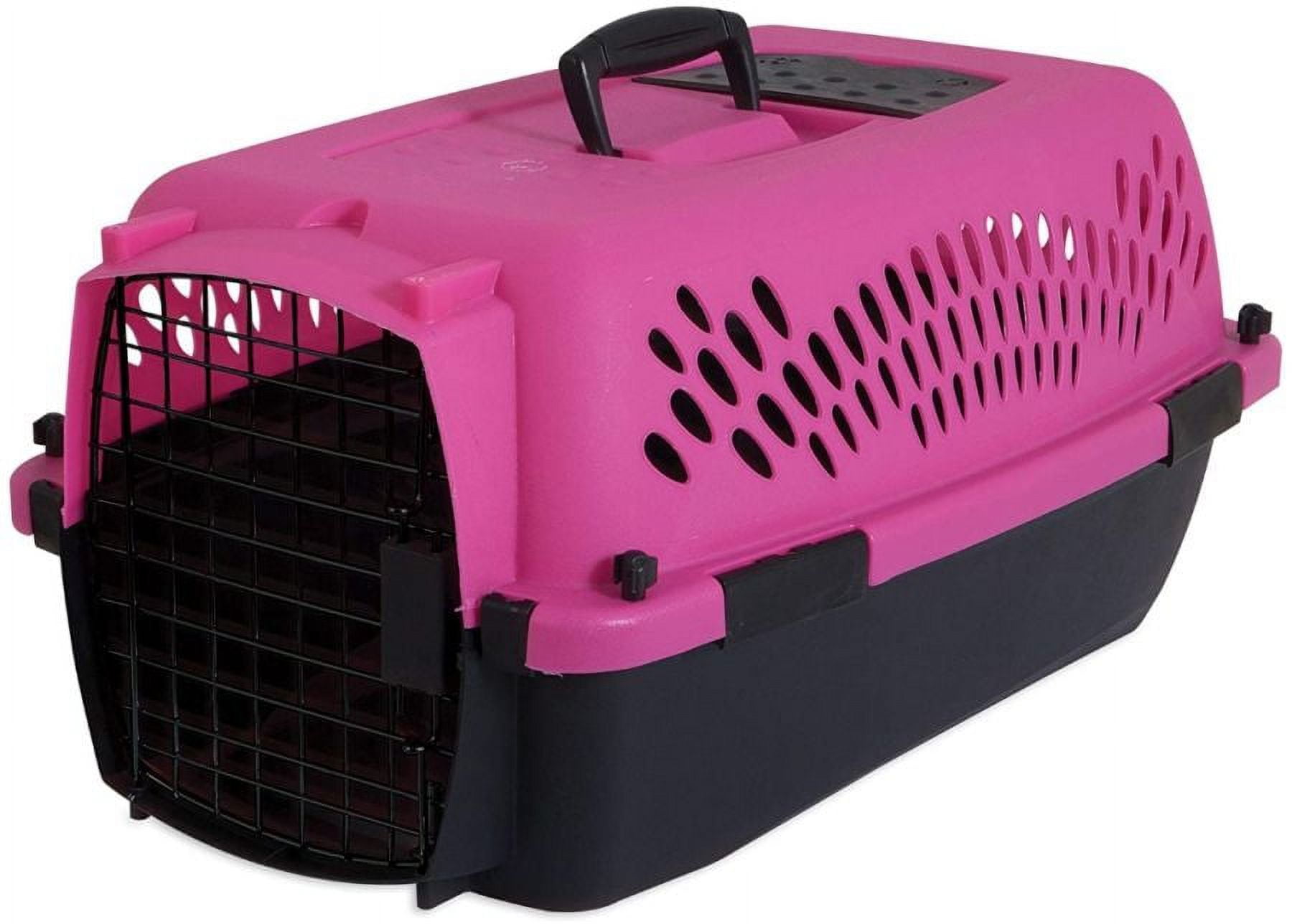 Aspen Pet Fashion Pet Porter Kennel Pink and Black [Dog, Carriers] 1 ...