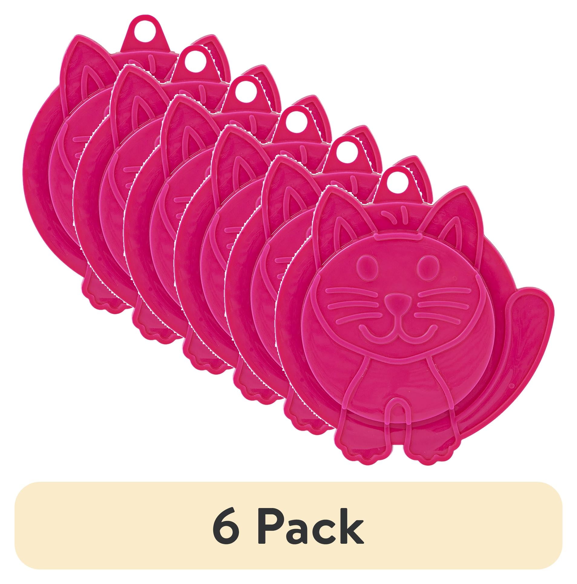 (6 pack) Aspen Pet Kitty Kap Cat Food Can Cover, Fits 4 sizes of cans ...