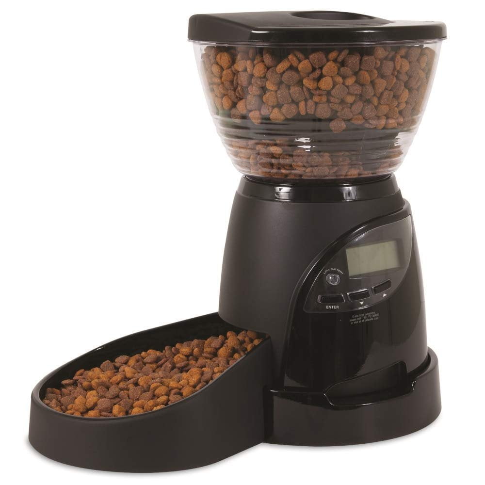 Aspen Pet Lebistro Programmable Dog and Cat Food Dispenser- 18 Cup/5 lb ...