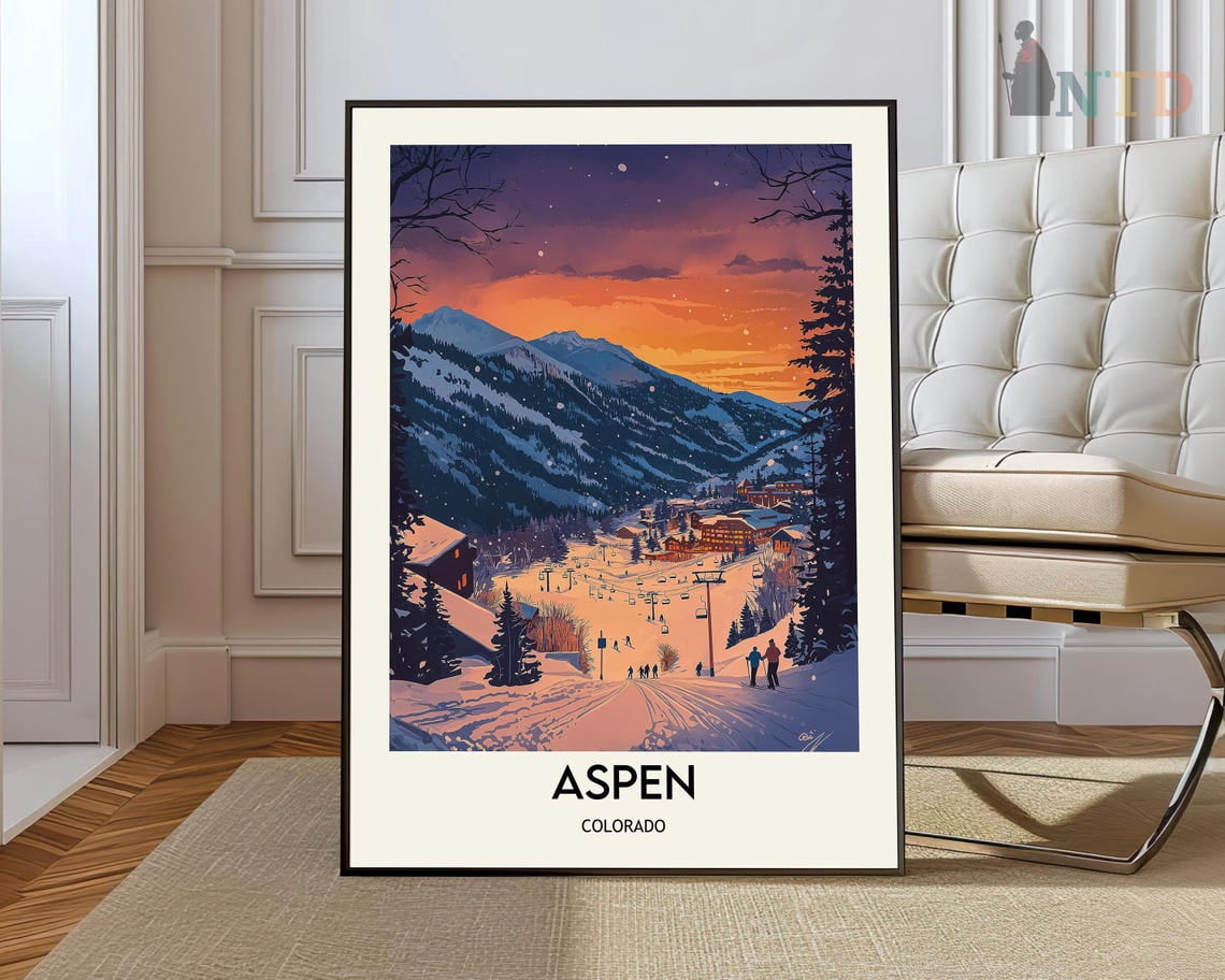 Aspen Print, Aspen Poster, Aspenaspen Art Print, Aspen Artwork, Aspen ...
