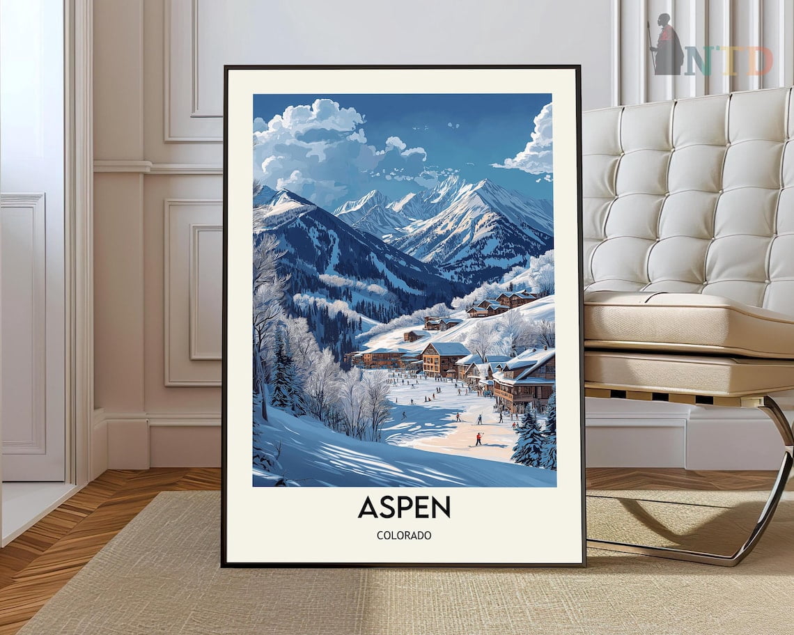 Aspen Print, Aspen Poster, Aspenaspen Art Print, Aspen Artwork, Aspen ...