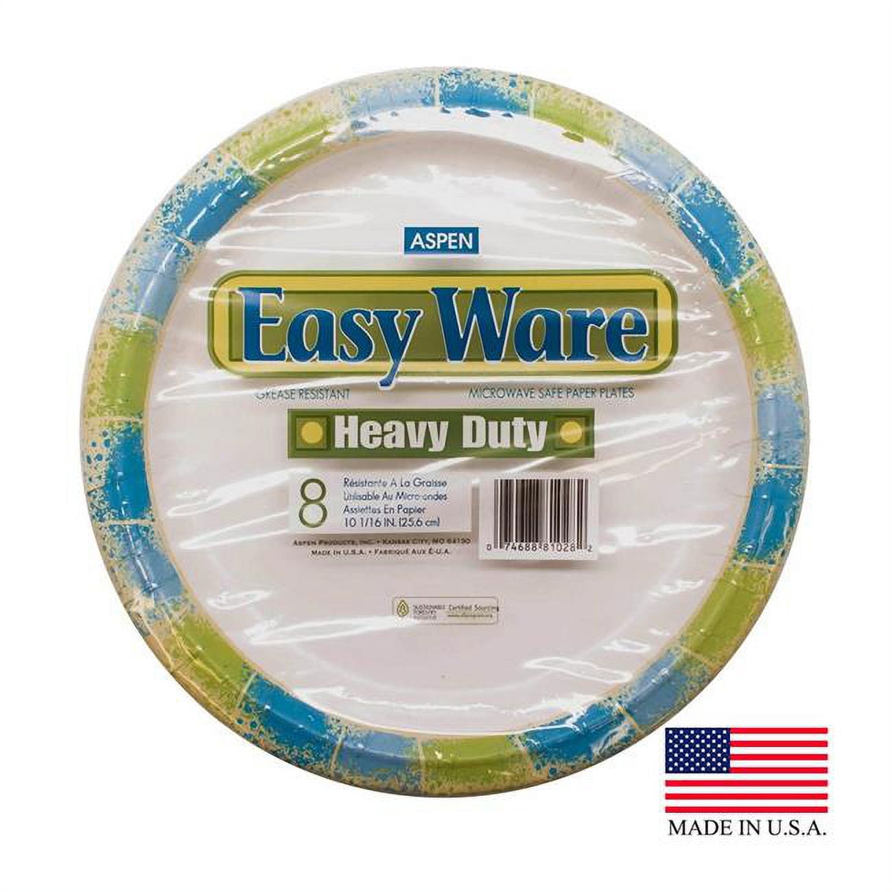 Aspen Products 16810-9 PE 10 in. Easy Ware Coated Paper Plate - Case of ...