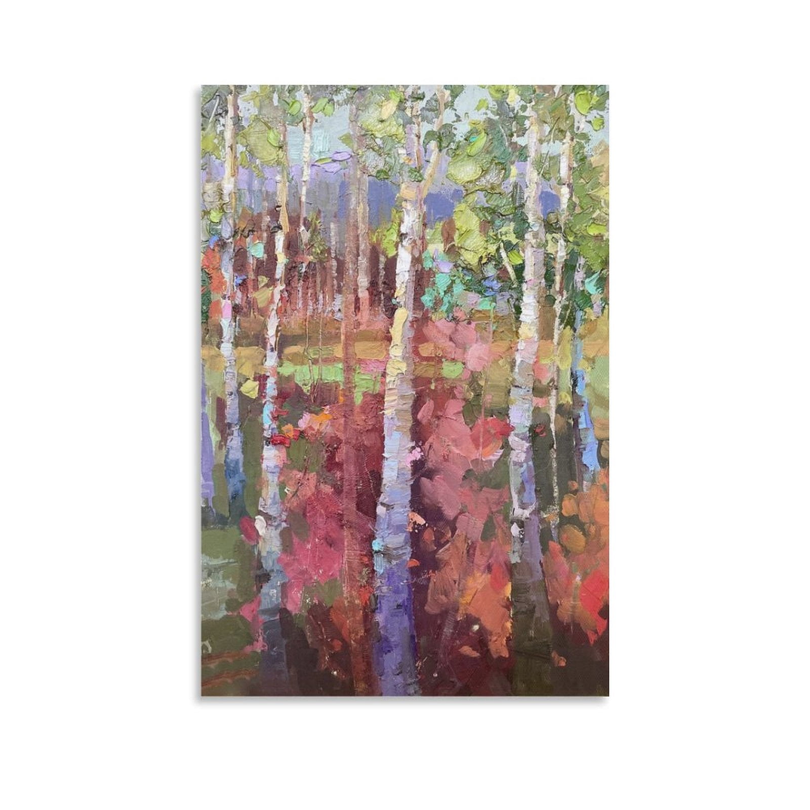Aspen Trees Picture Print Wall Art Poster Painting Canvas Posters ...