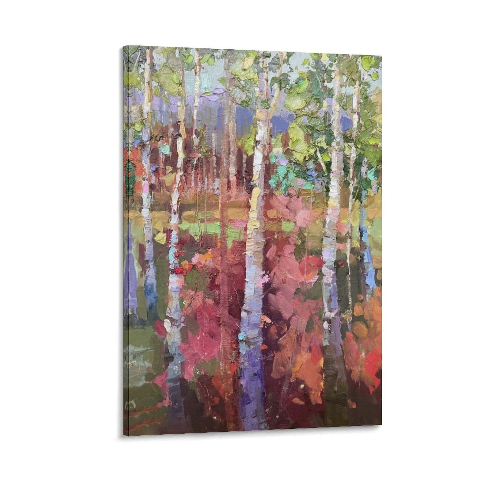 Aspen Trees Posters Wall Art Painting Canvas Gift Living Room Prints ...