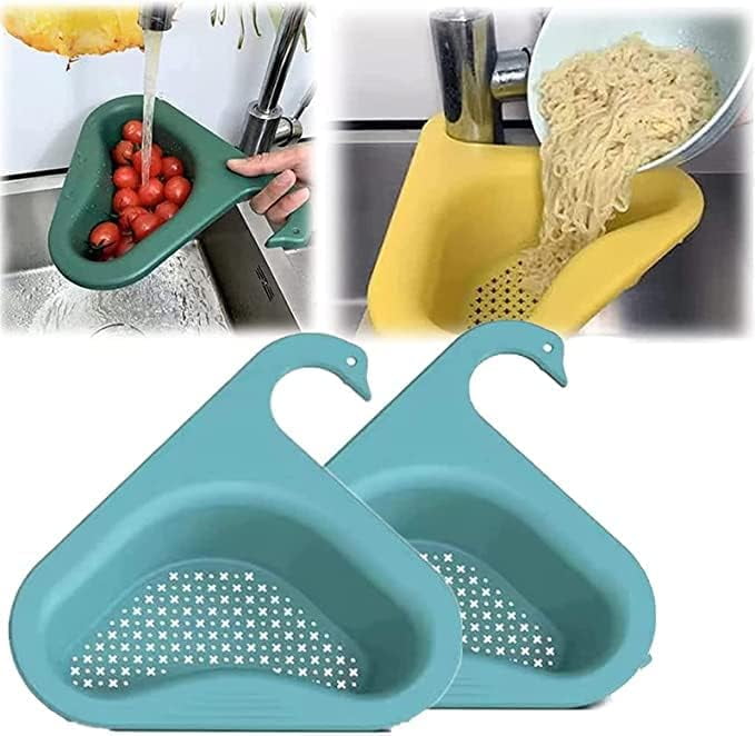 Aspeona Swan Drain Rack Strainer Multifunctional Kitchen Triangular ...