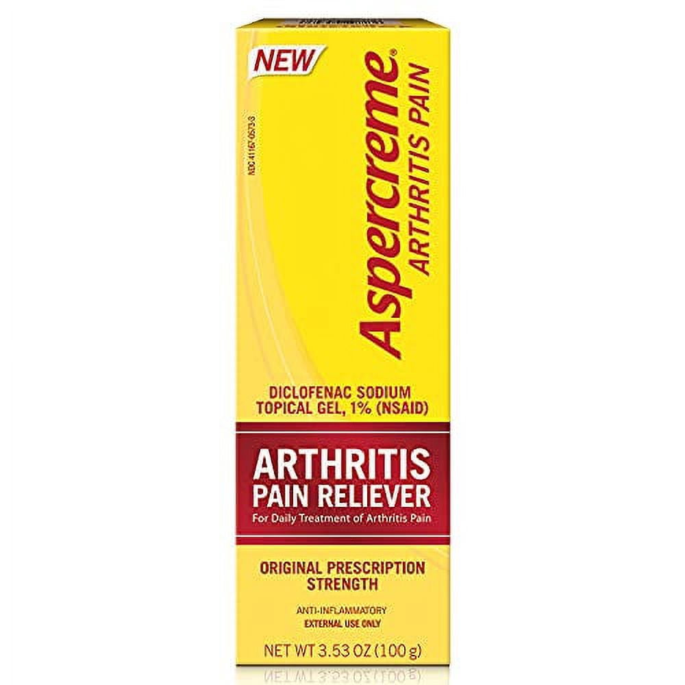 Aspercreme Arthritis Pain Relief Gel 100g, Prescription Strength Non ...