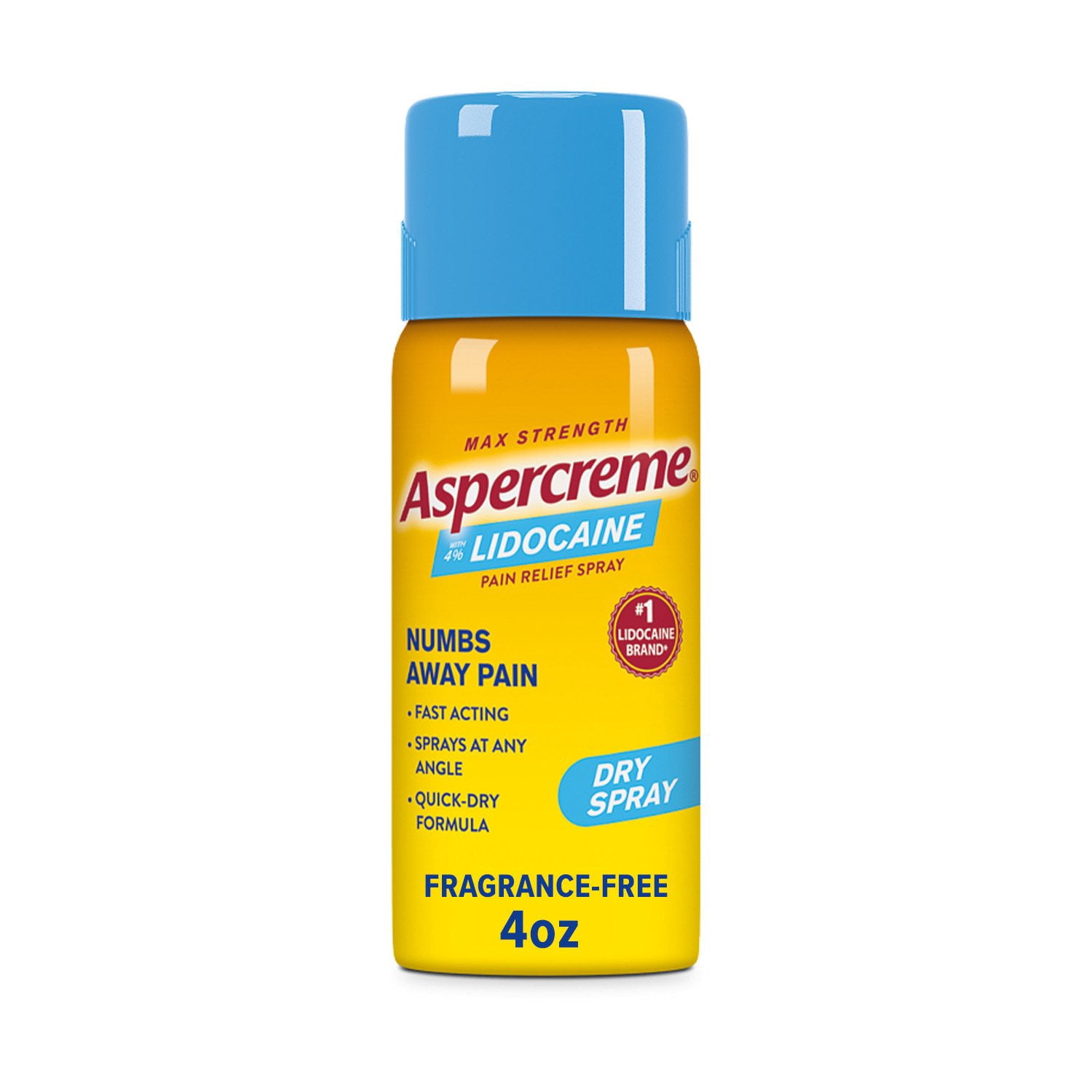 Aspercreme Lidocaine Pain Relief Dry Spray - 4 oz (Packaging May Vary ...