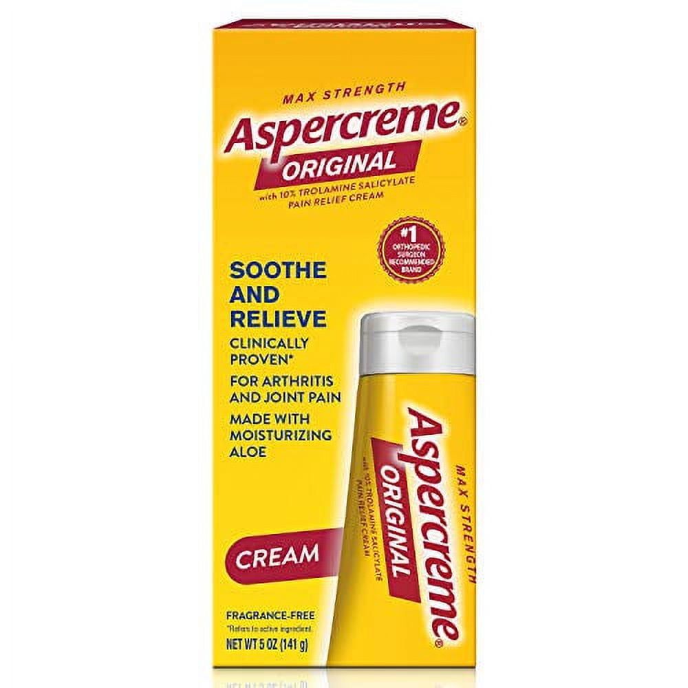 Aspercreme Maximum Strength Pain Relief Cream with Aloe, 5 oz, for ...
