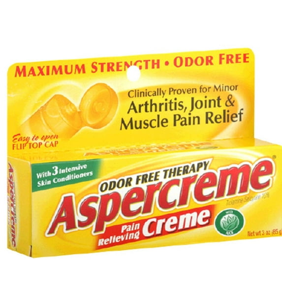 Aspercreme Max Strength Pain Relieving Creme, Topical Back Pain ...