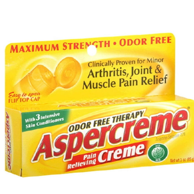 Aspercreme Max Strength Pain Relieving Creme, Topical Back Pain ...