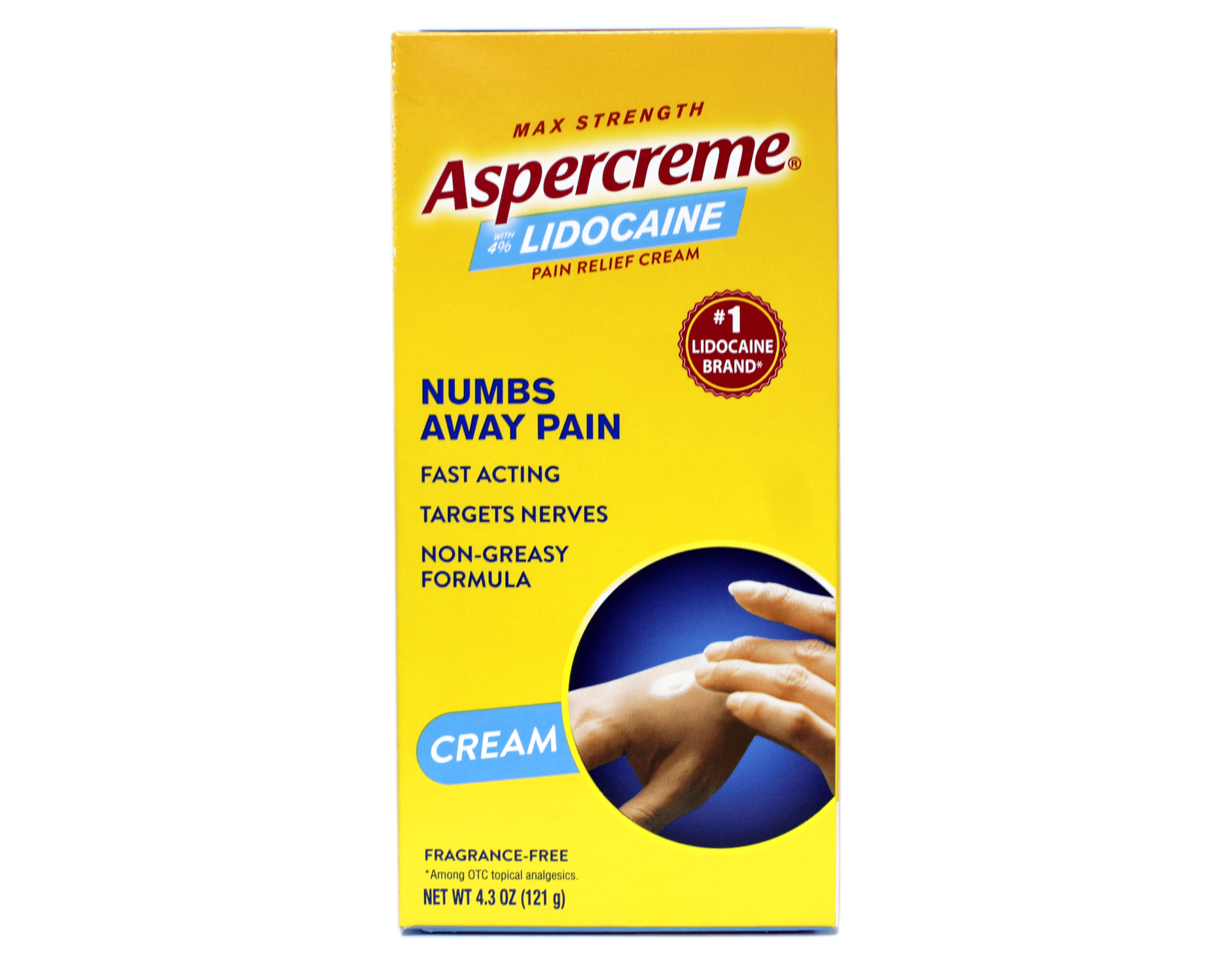 Aspercreme With Lidocaine Maximum Strength Pain Relief Cream 4.3 oz ...