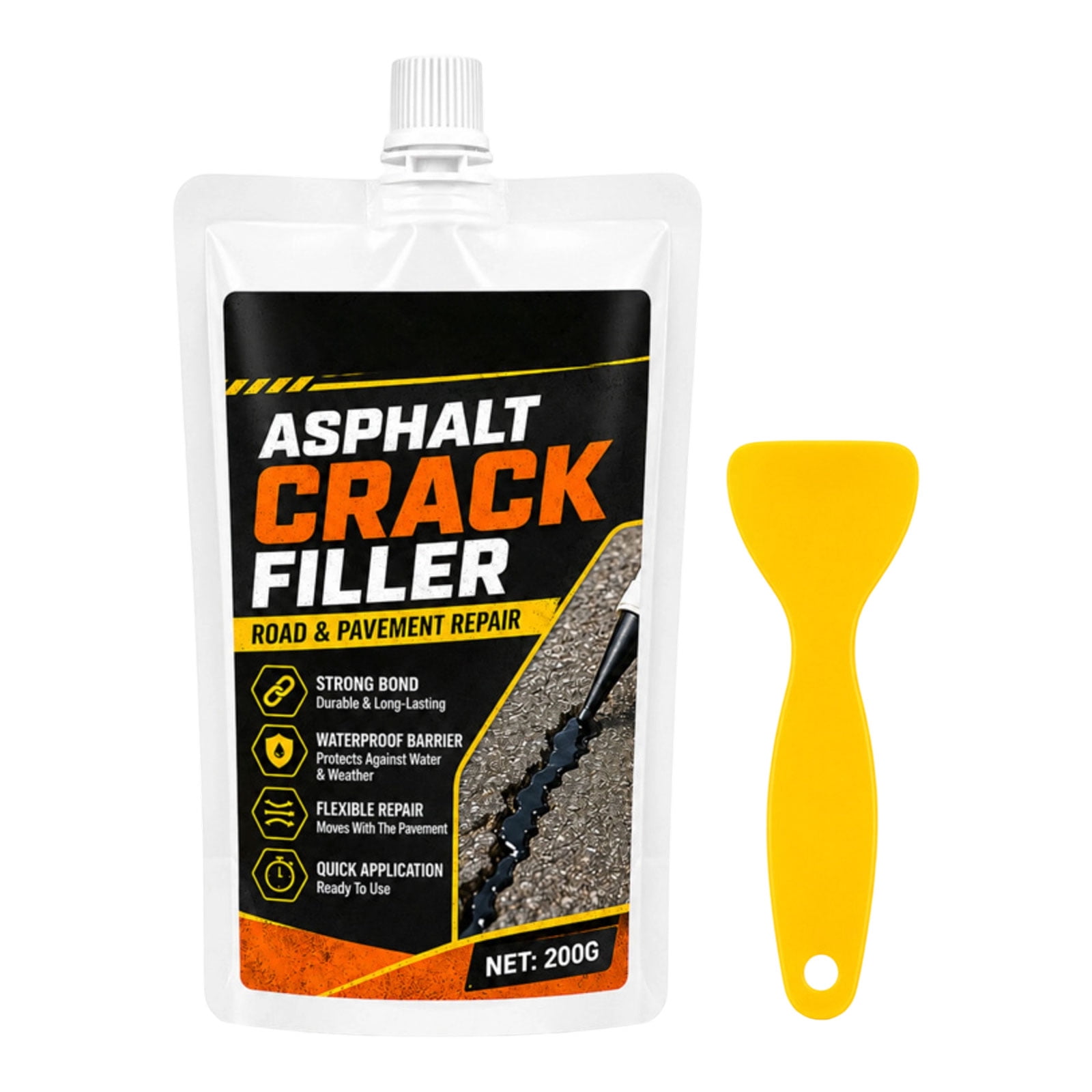 Asphalt Crack Filler, High Elasticity Driveway Crack Filler, Self ...