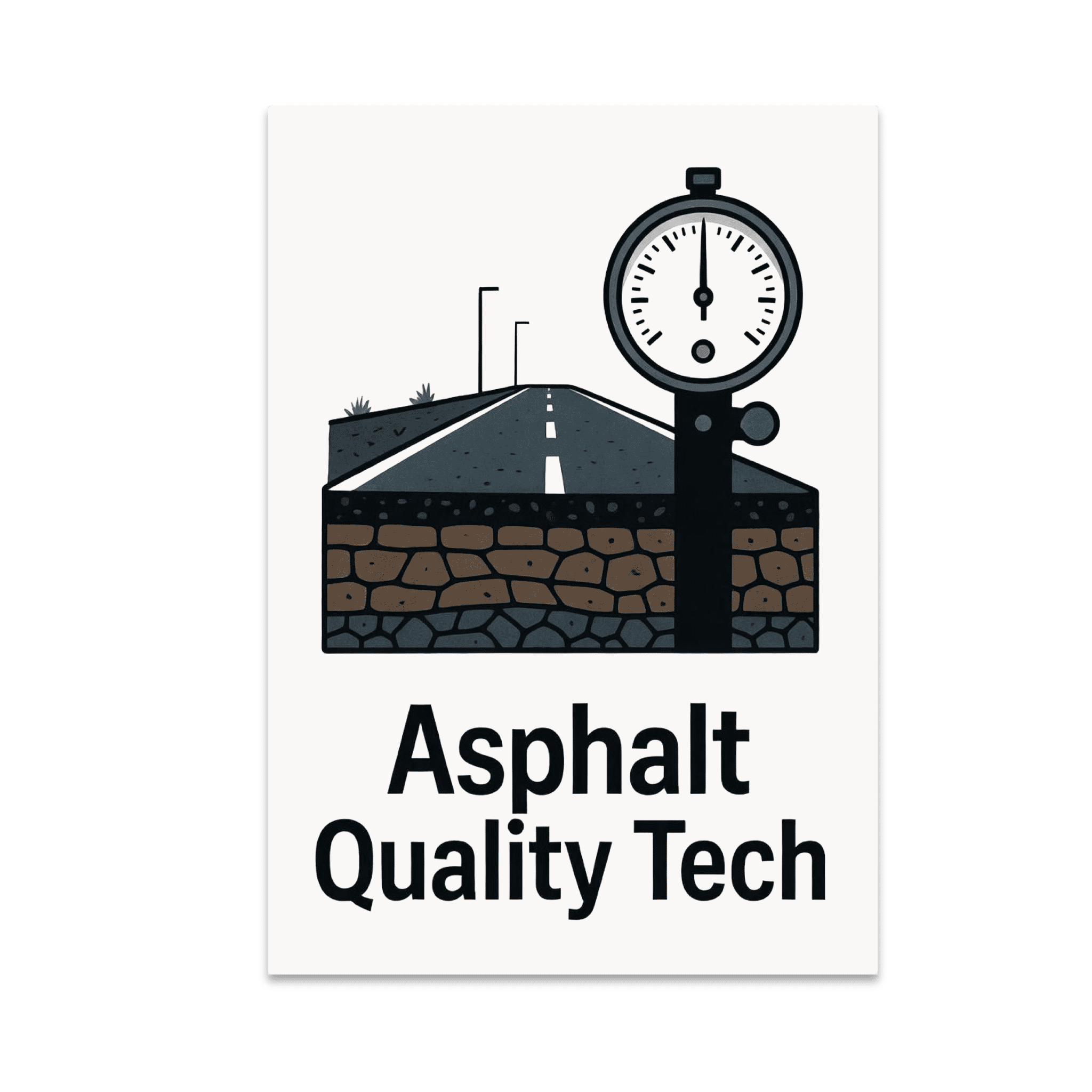 Asphalt Quality Control Tools - Industrial Engineer - 13x19 Poster ...