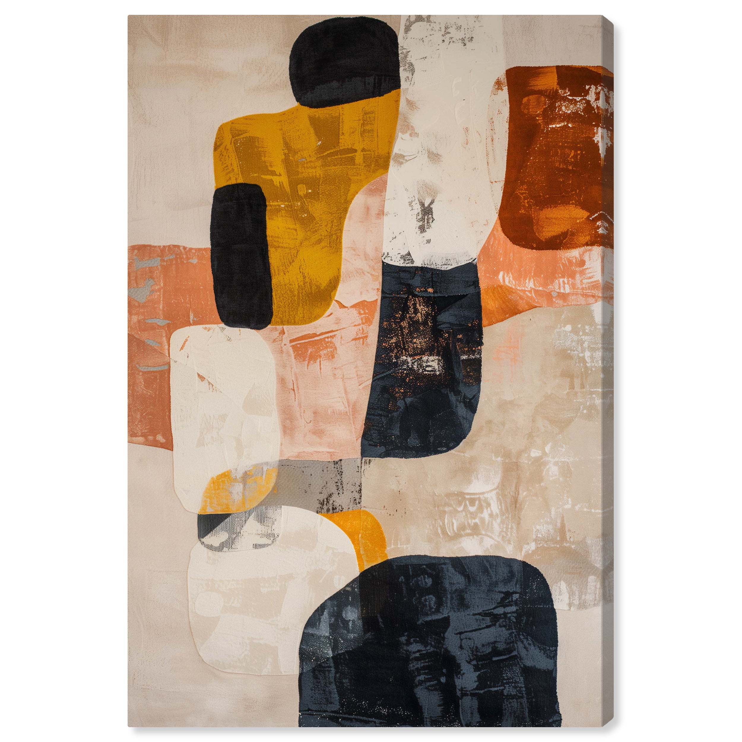 Asphodel Boho Neutral Abstract Canvas Wall Art by Art Remedy, Gallery ...