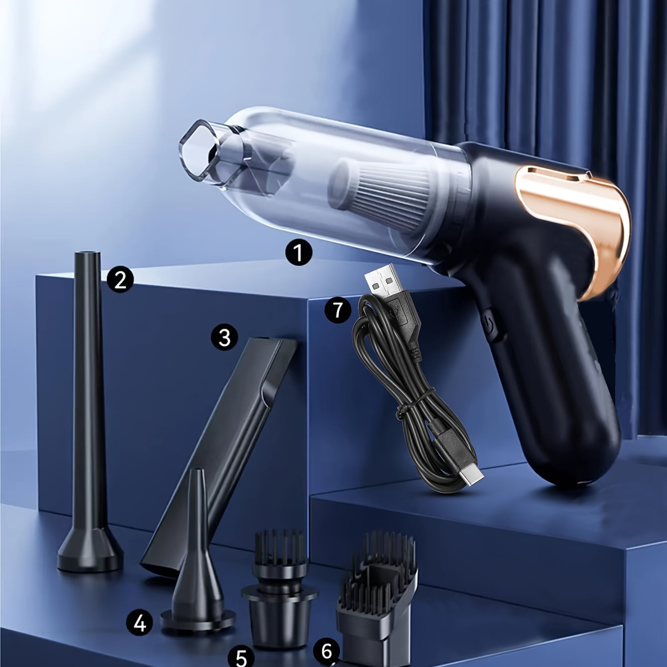 Aspiradora Para Auto Cleaner Handheld Cordless Vacuum Cleaner, Strong ...