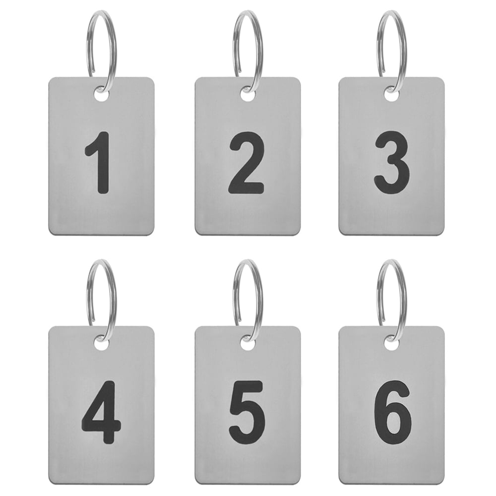 Aspire 100 Pcs Numbered Key Tag, 1 to 100 Engraved Number Discs Table ...