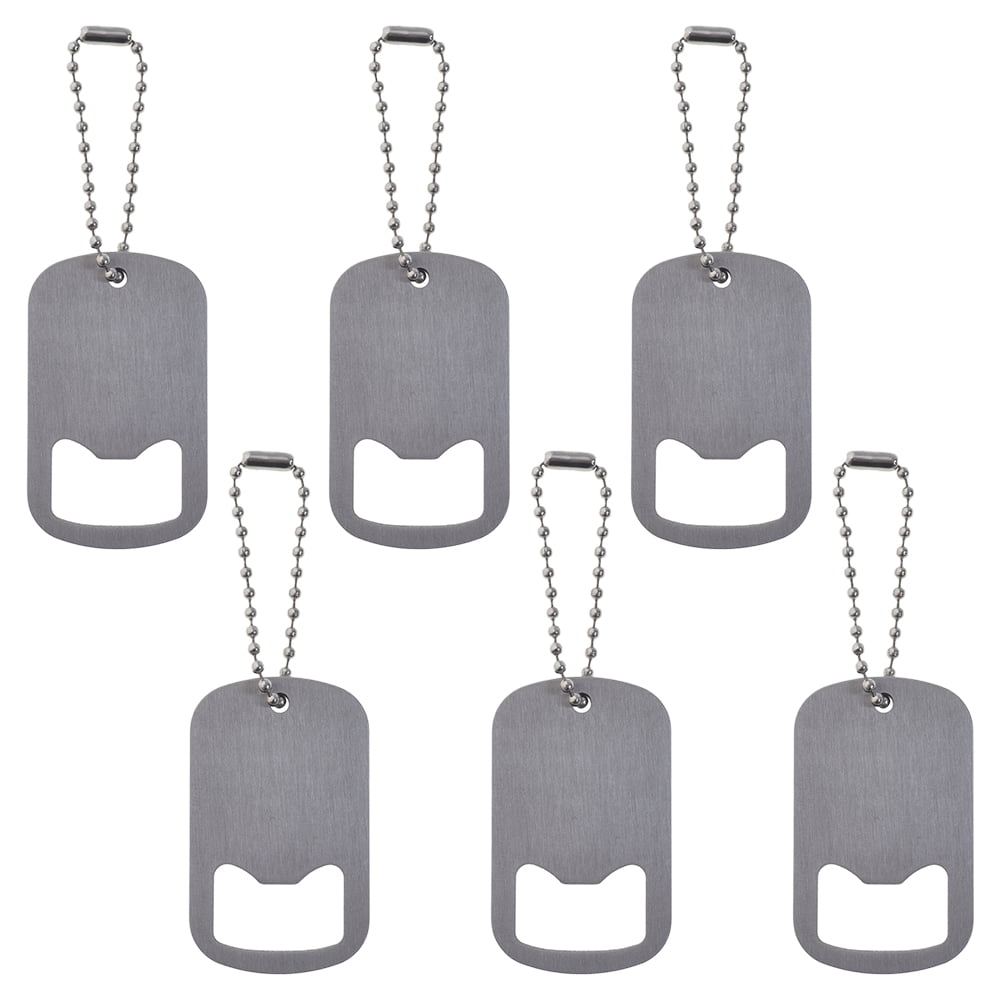 Aspire 12 Pcs Dog Tag Bottle Opener Stainless Steel Beer Can Opener ...