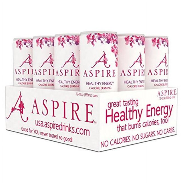Aspire 12 fl oz Energy Raspberry Acai - Pack of 12 - Walmart.com