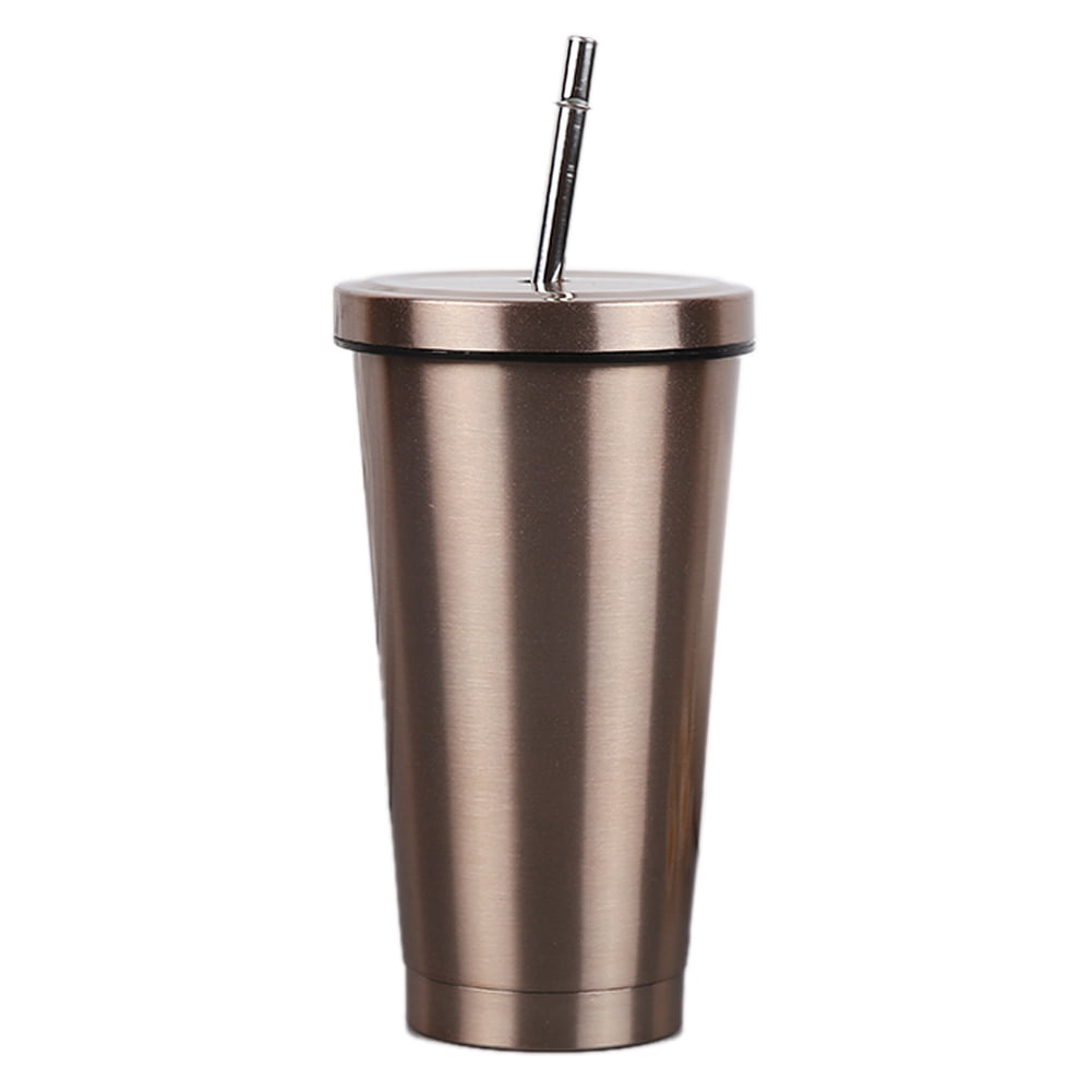 Aspire 17 oz. Stainless Steel Tumbler with Lid and Straw, Double Walled ...