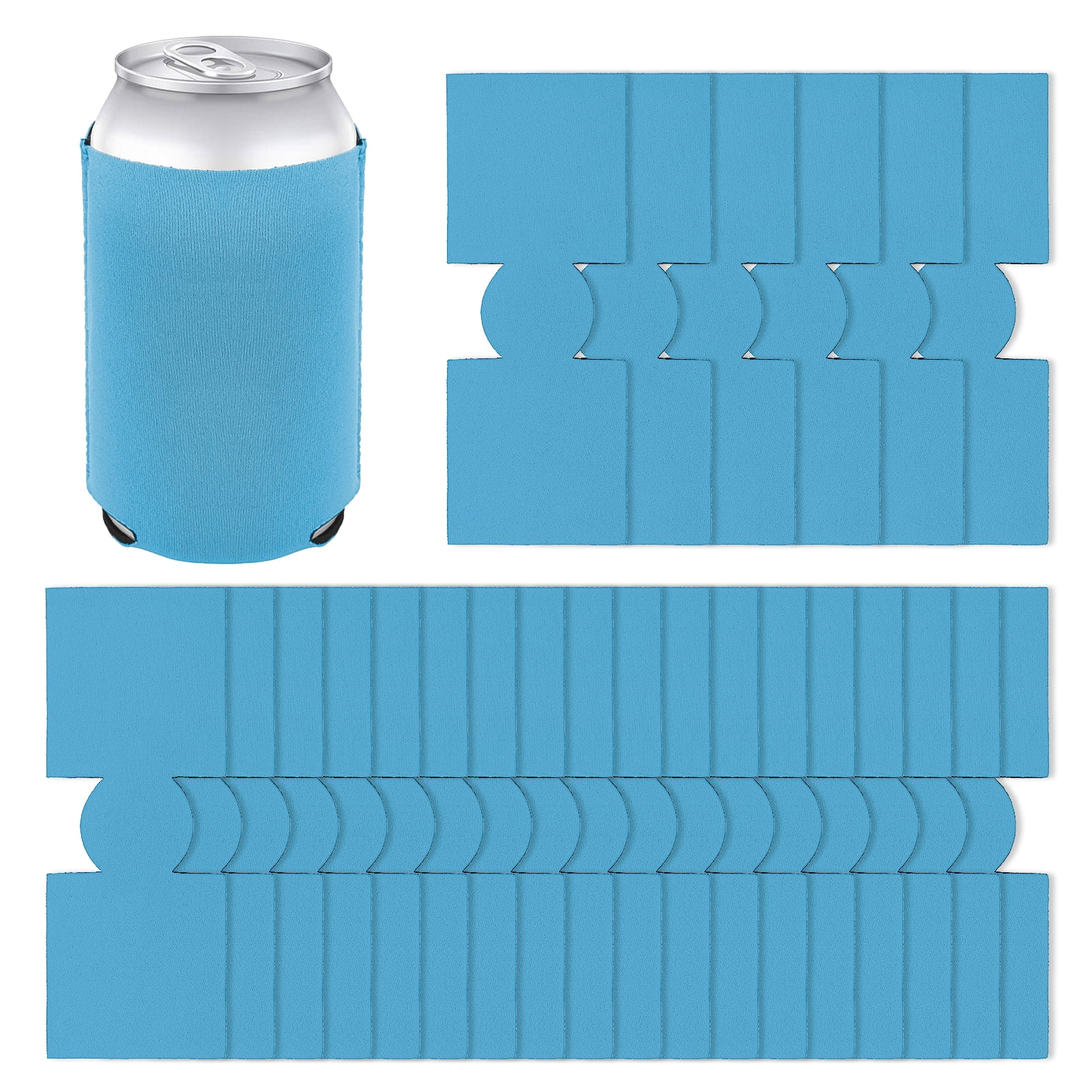 Aspire 25 Pcs Unsewn Neoprene Blank Can Cooler Sleeves for Screen ...