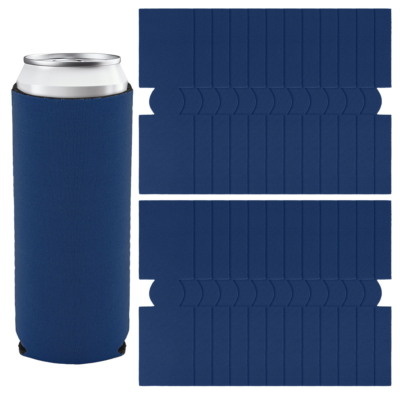 Aspire 25 Pcs Unsewn Neoprene Slim Can Cooler Sleeves for DIY Projects ...