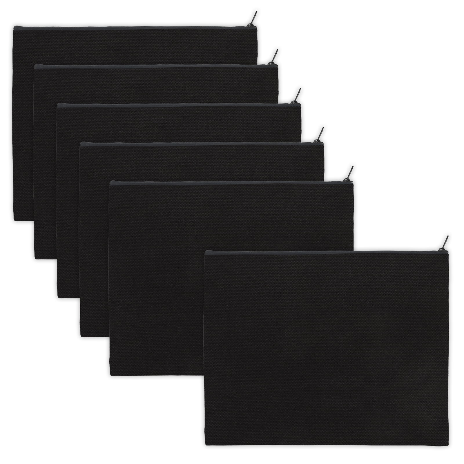 Aspire 6-Pack Canvas Document Bag, Large Travel Toiletry DIY Craft ...