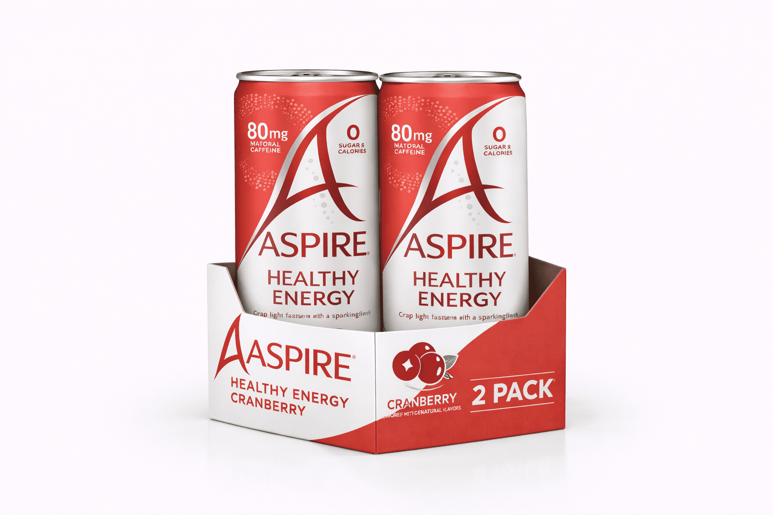 Aspire Healthy Energy – Cranberry | 2 Pack (12 fl oz Cans) | Zero Sugar ...