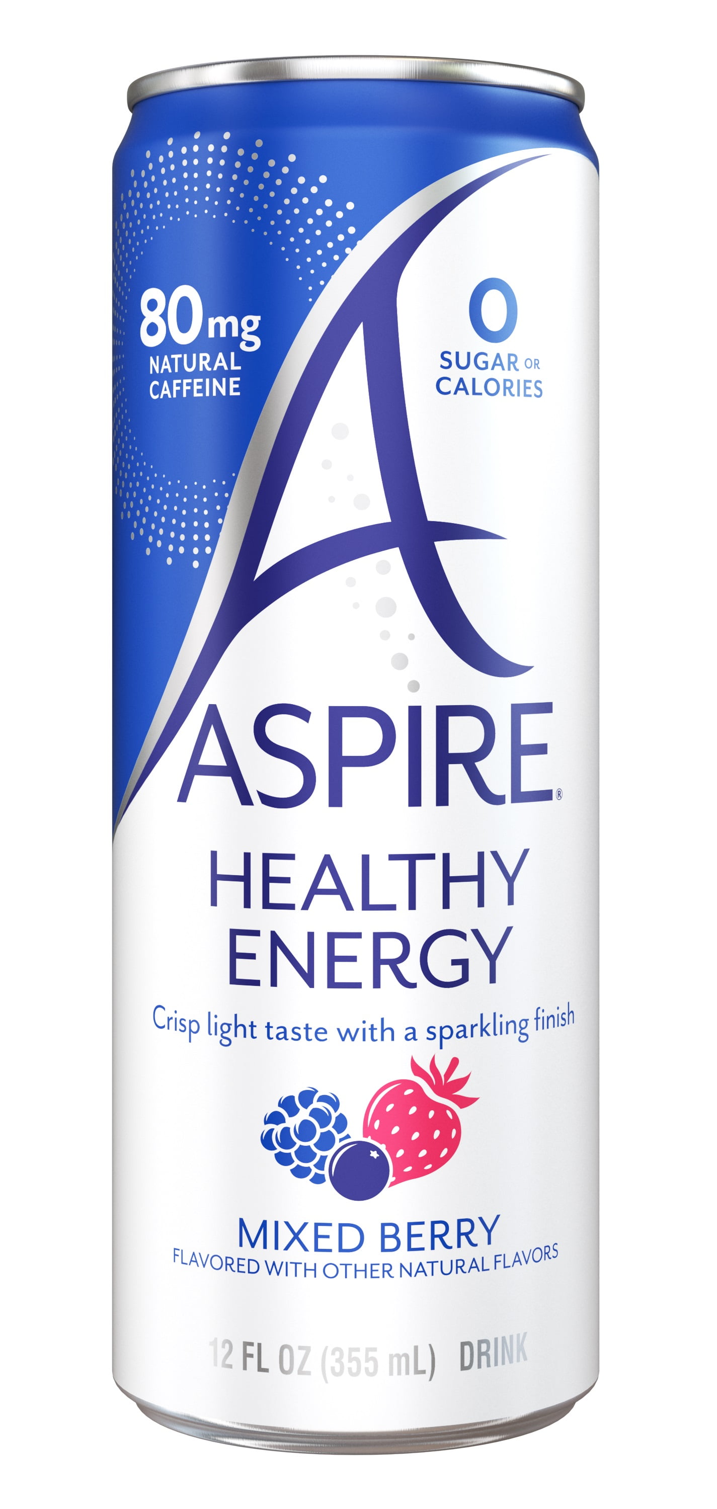 Aspire, Healthy Energy Drink, 12 fl oz, Mixed Berry - Walmart.com