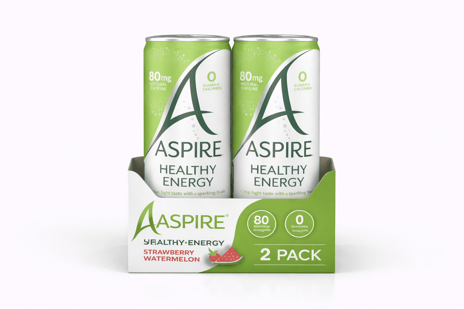 Aspire Healthy Energy – Strawberry Watermelon | 2 Pack (12 fl oz Cans ...