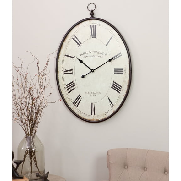 Paris Oval Wall Clock - Walmart.com