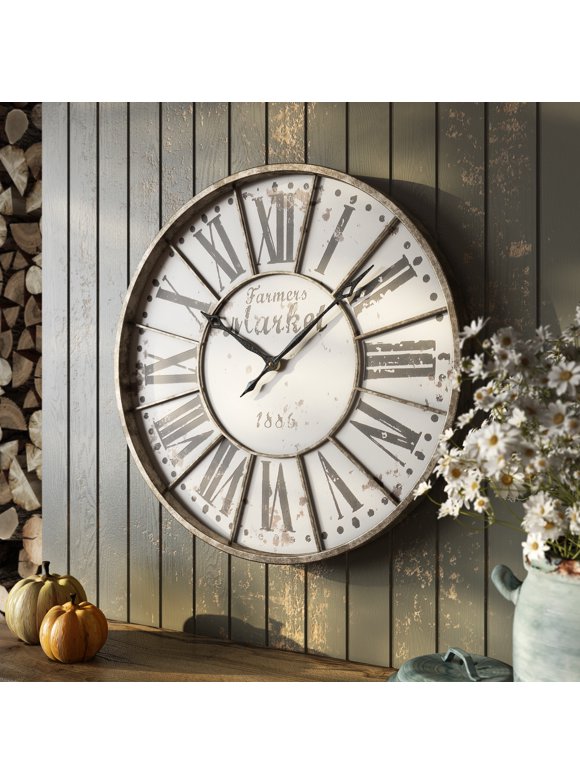 Farmhouse Clocks in Wall Clocks - Walmart.com